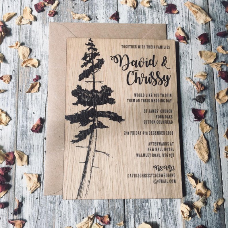 20 Rustic Wedding Invitations Country Wedding Invitation | Etsy