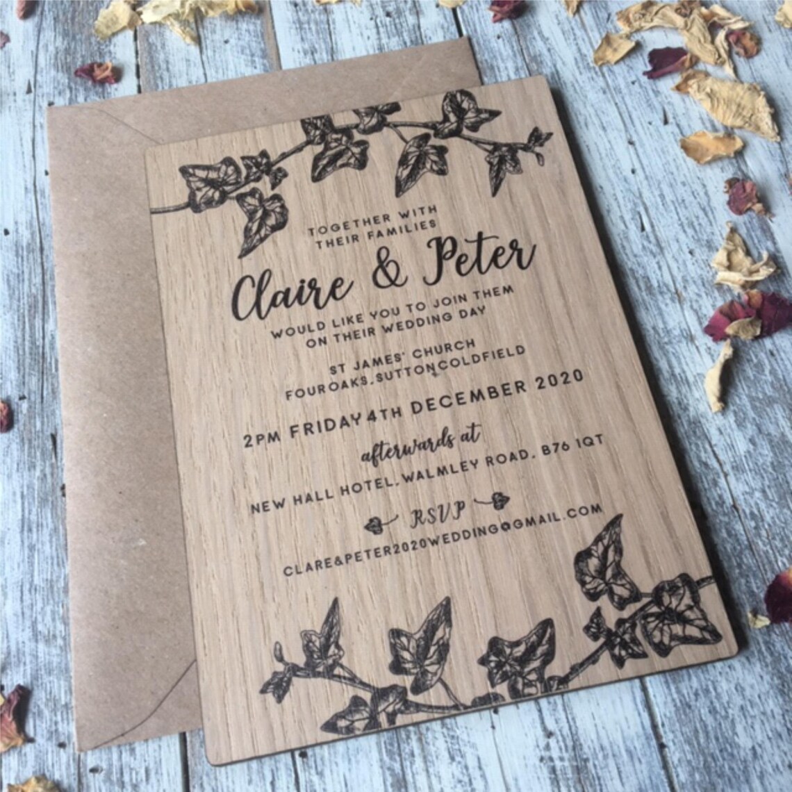 20 Rustic Wedding Invitations Country Wedding Invitation | Etsy