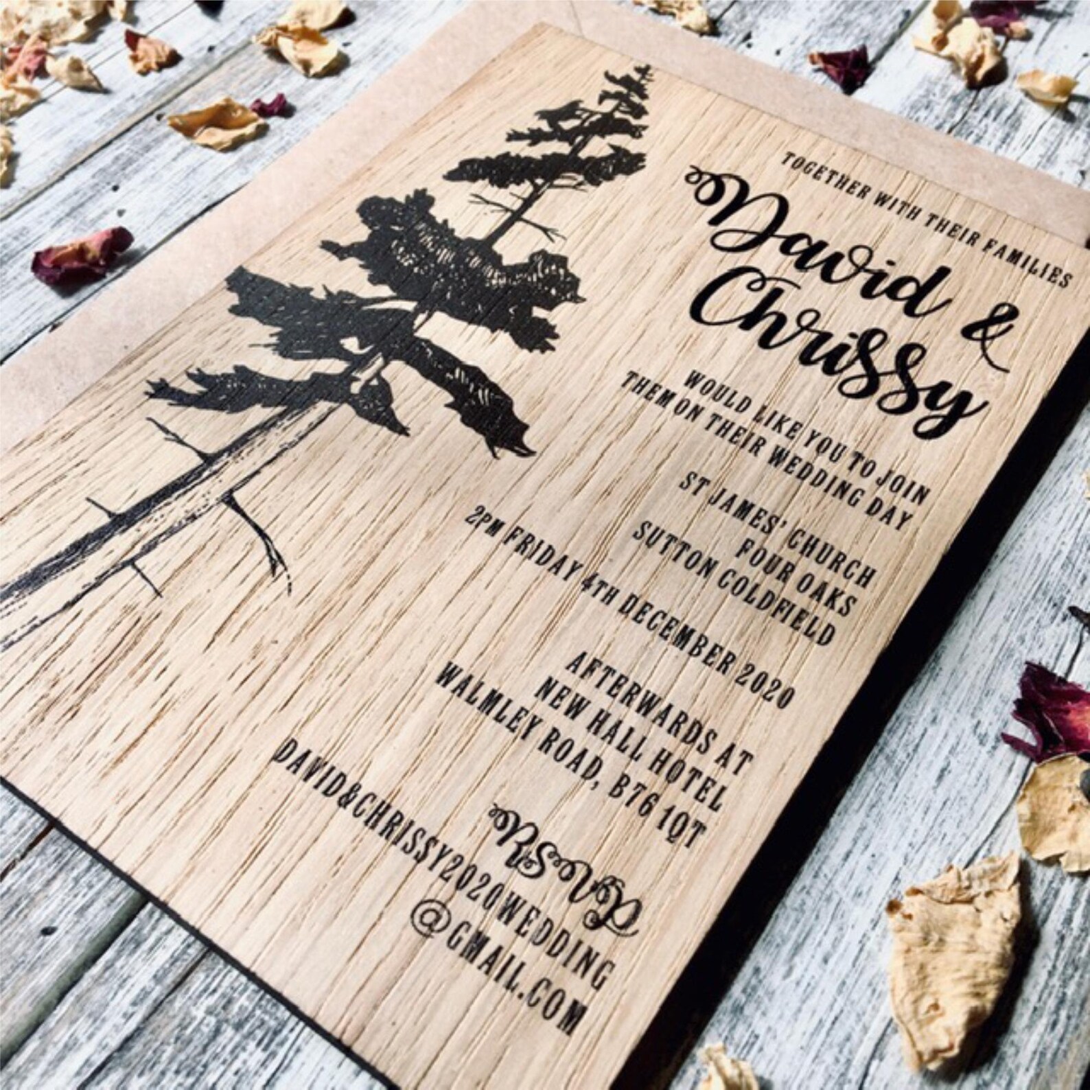 20 Rustic Wedding Invitations Country Wedding Invitation | Etsy