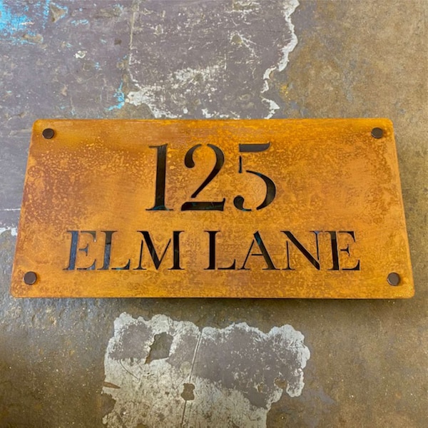 Rusted Metal Sign - Etsy