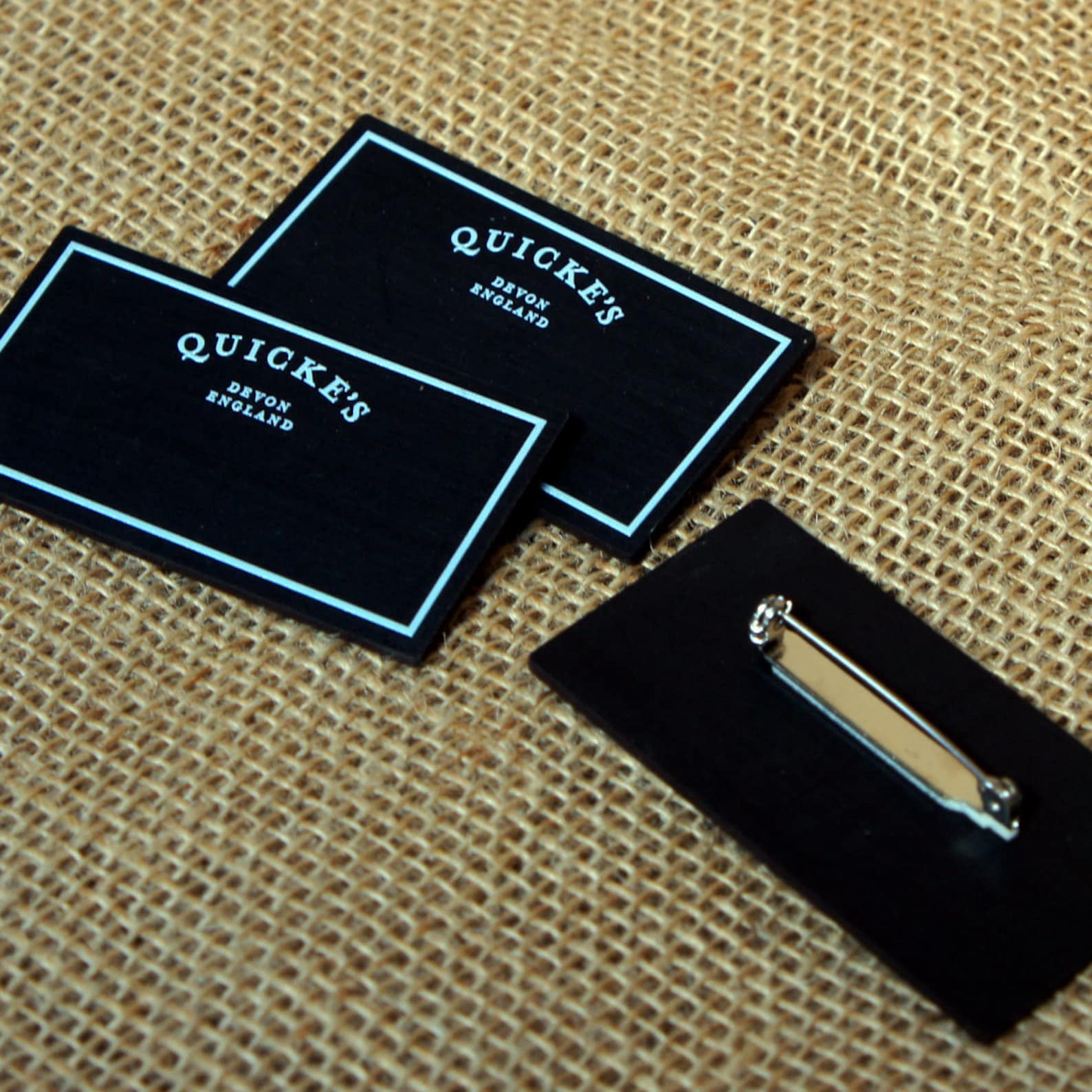 10 Wooden Blackboard / Chalkboard Badges Personalised With - Etsy