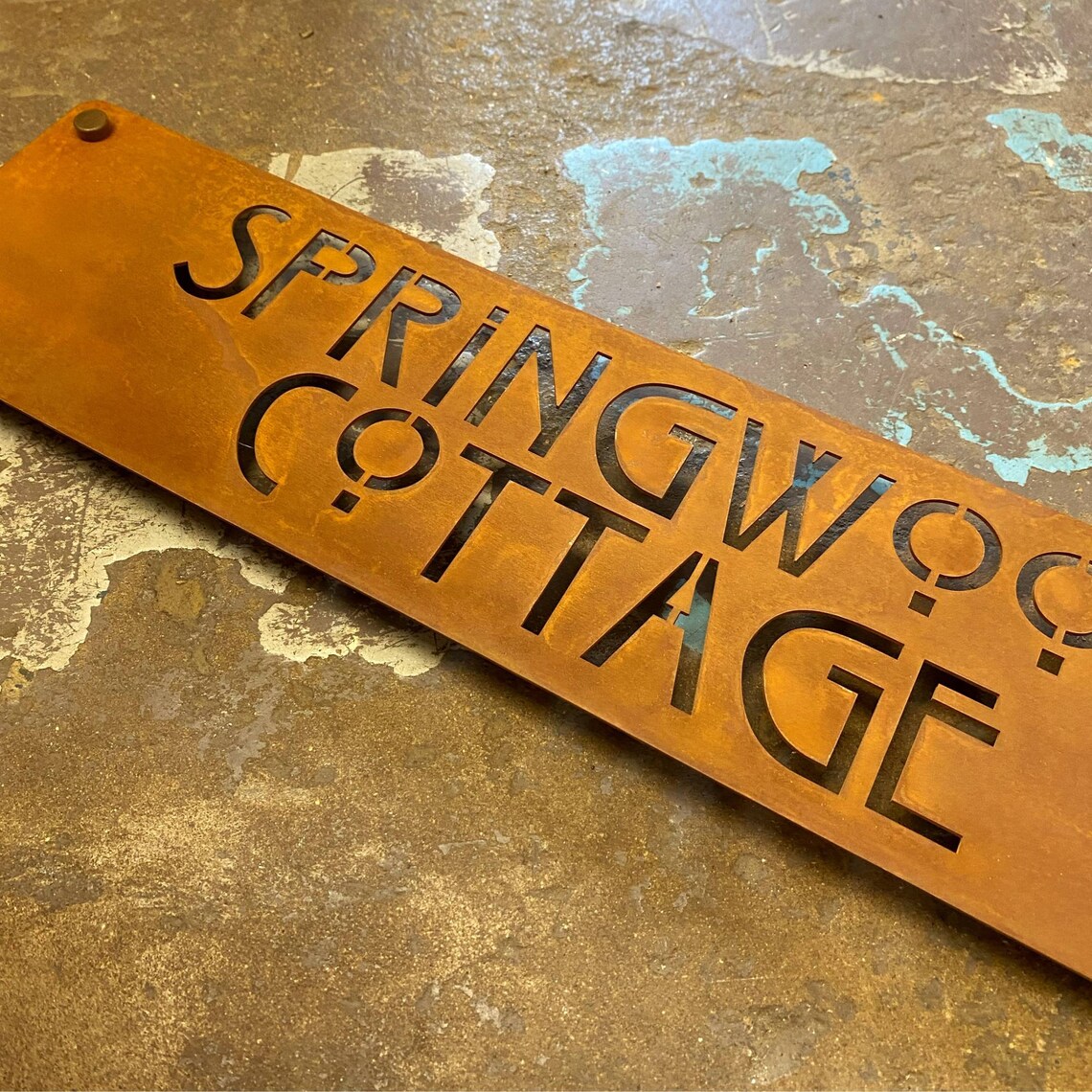 Corten Steel House Sign Rusty House Sign Charles Rennie - Etsy UK
