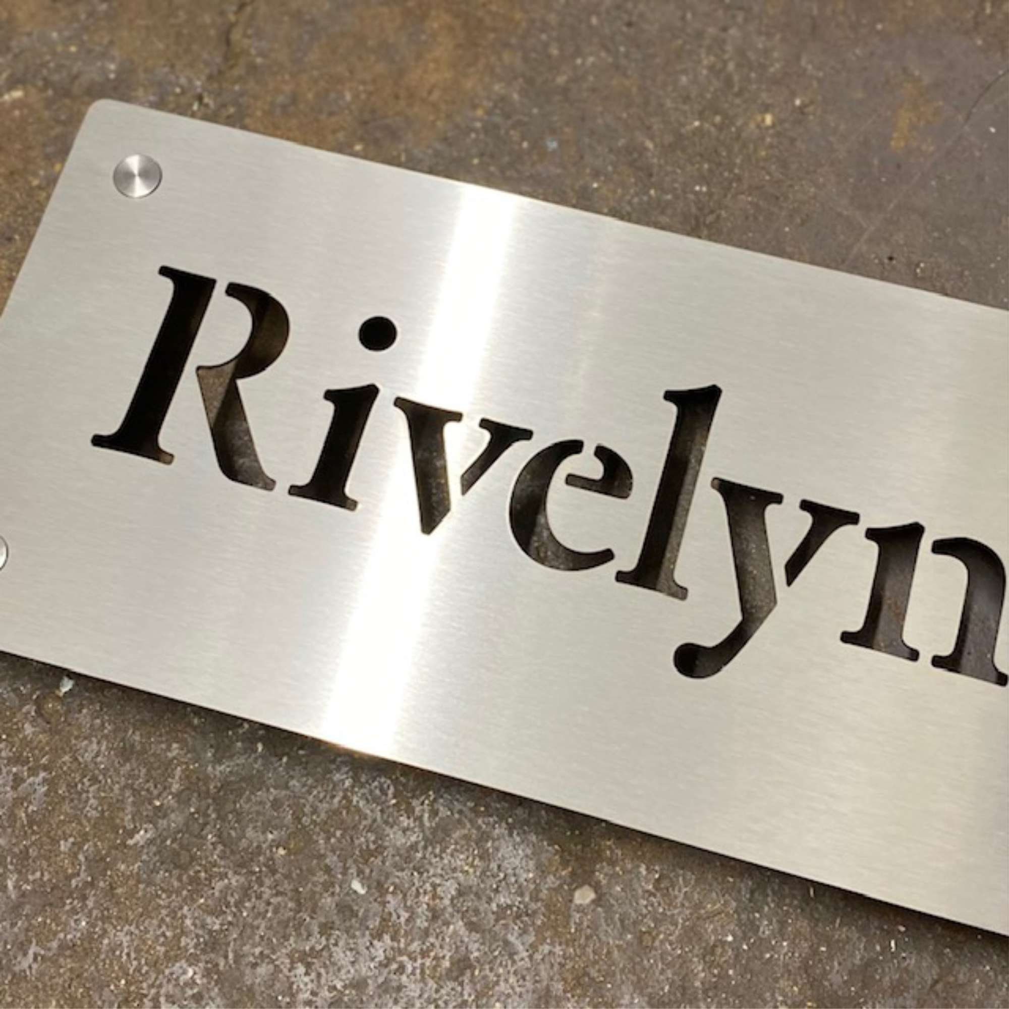 Stainless Steel House Sign House Name Sign Metal House Sign - Etsy ...