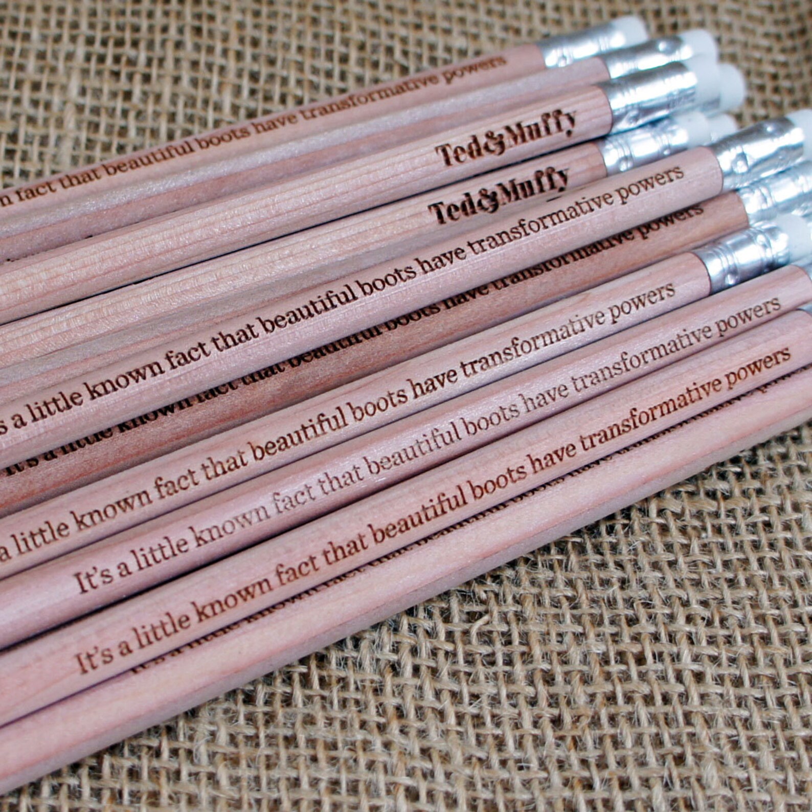 30 Long Pencils Personalised Pencils Engraved Pencils - Etsy
