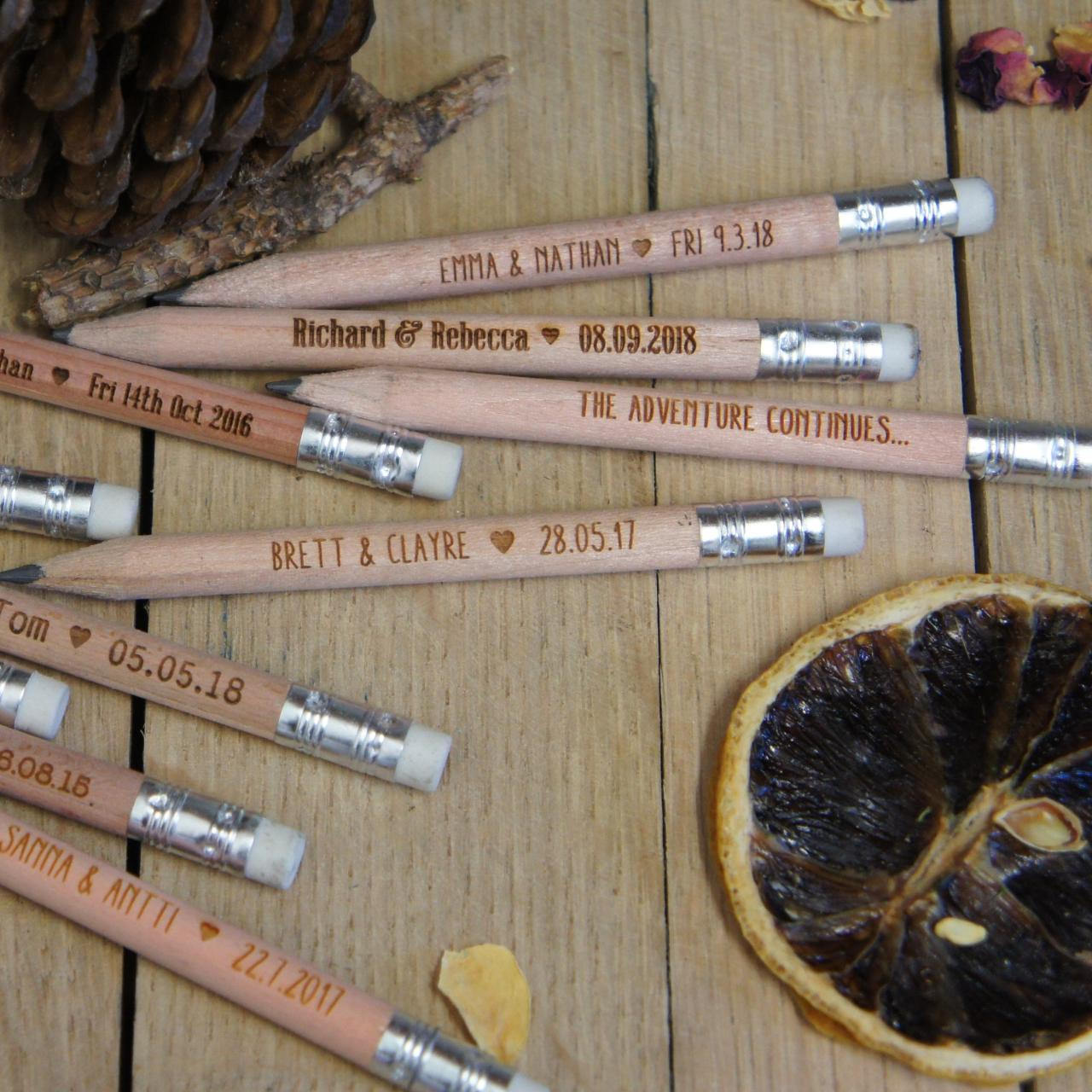 30 Pencil Us In Save the Date Pencils Engraved Pencils - Etsy UK