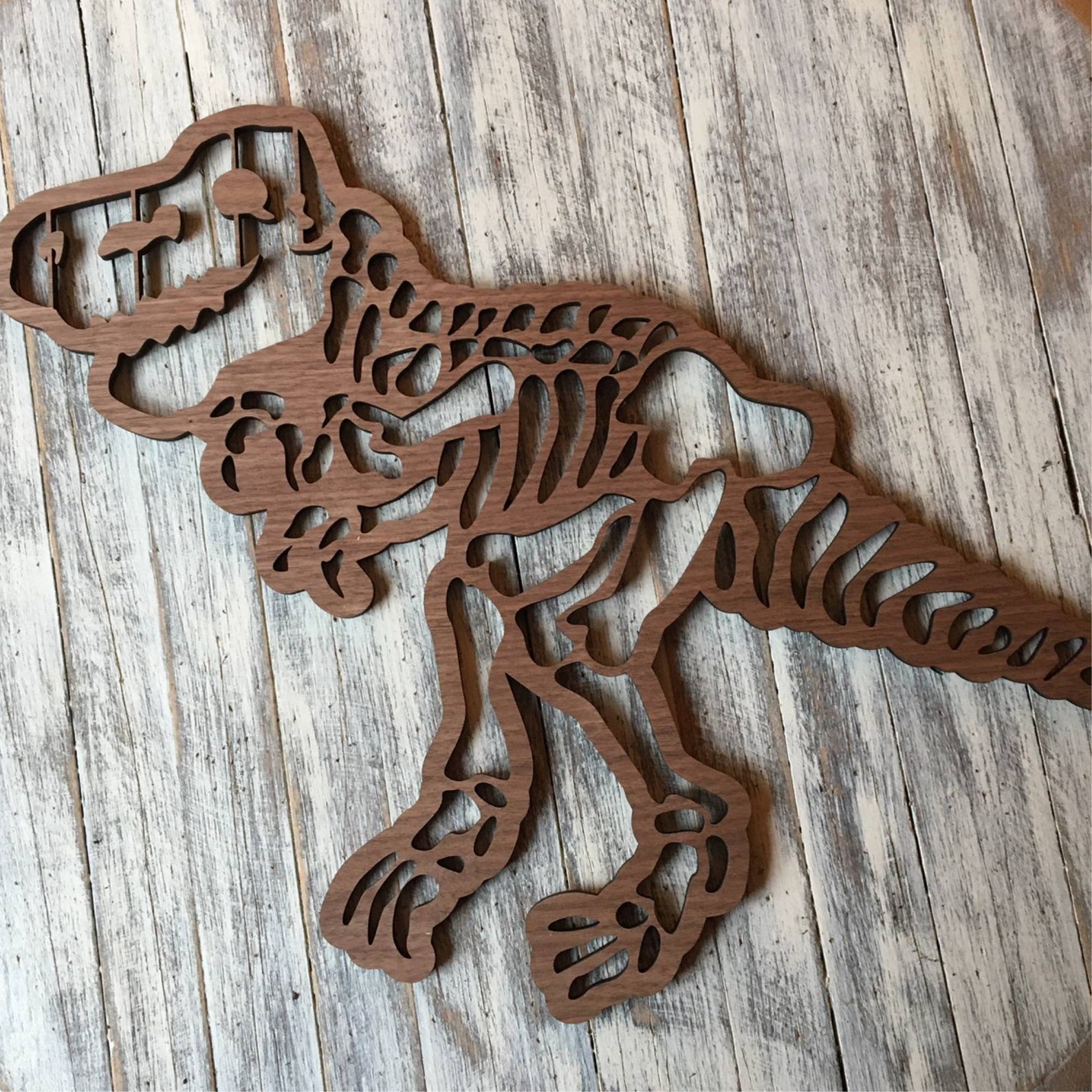 Wooden Tyrannosaurus Wall Art Dinosaur Wall Decor T-rex | Etsy