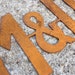 Decorative Corten Steel Letters, Corten Steel Wedding Initials, Metal ...