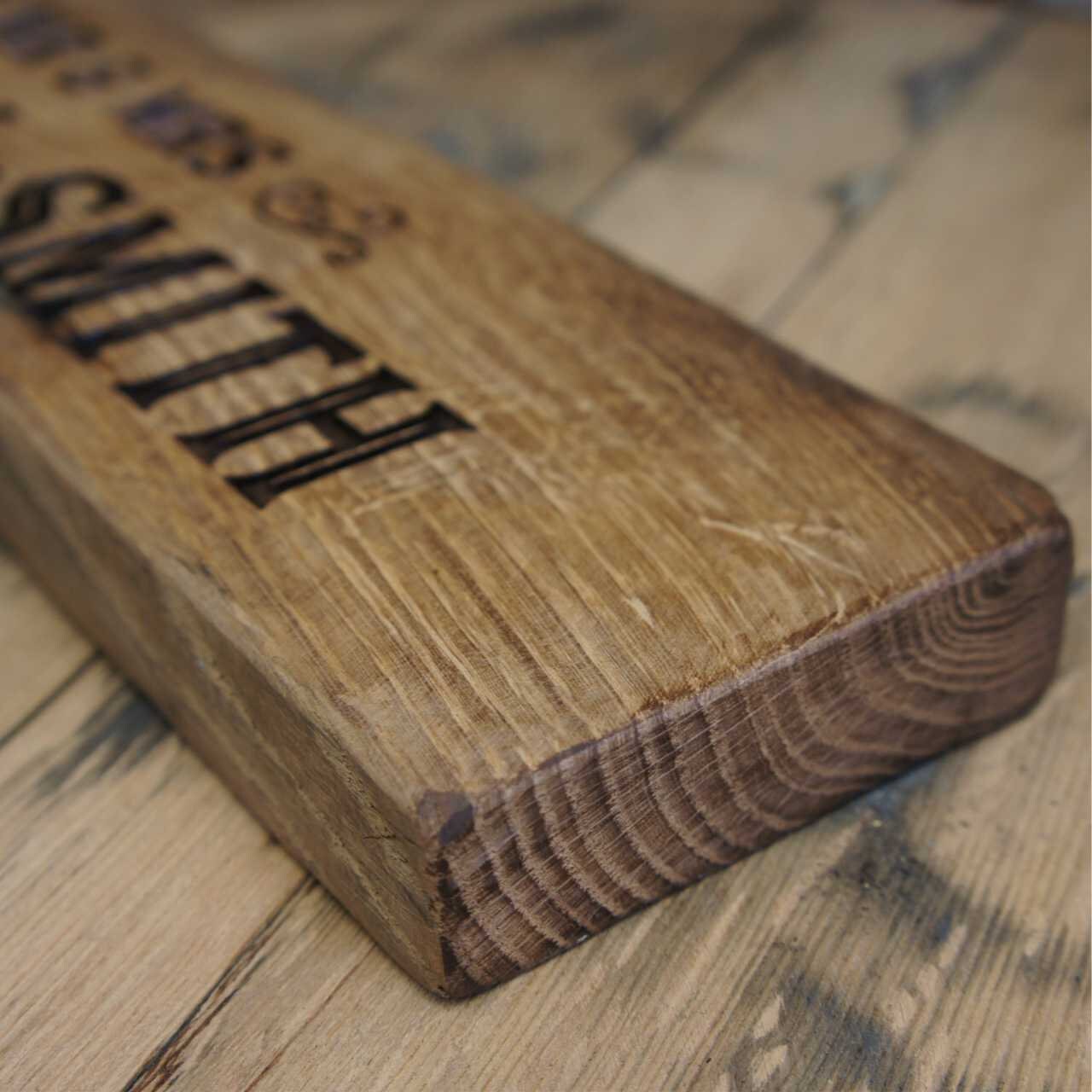 Reclaimed Oak Beam Signs Solid Oak 35cm Thickness Wedding | Etsy