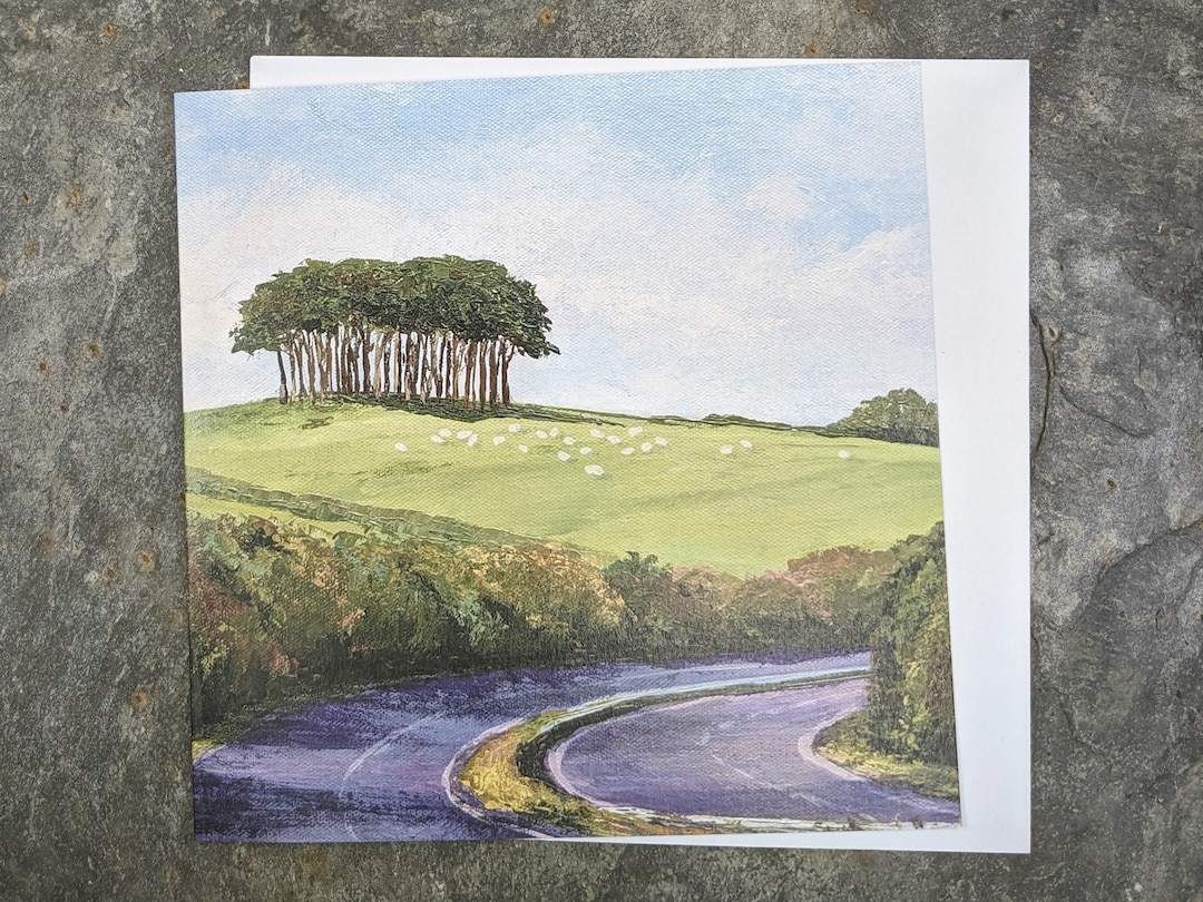 Nearly Home Trees - Greeting Card. the Devon/cornwall Border Trees, Art ...