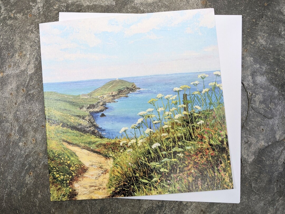 Greetings Card - Cornish Sea - Etsy UK