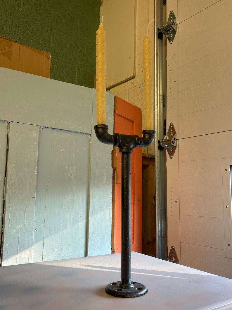 Double Vintage Plumbing Supply Candlestick - Etsy