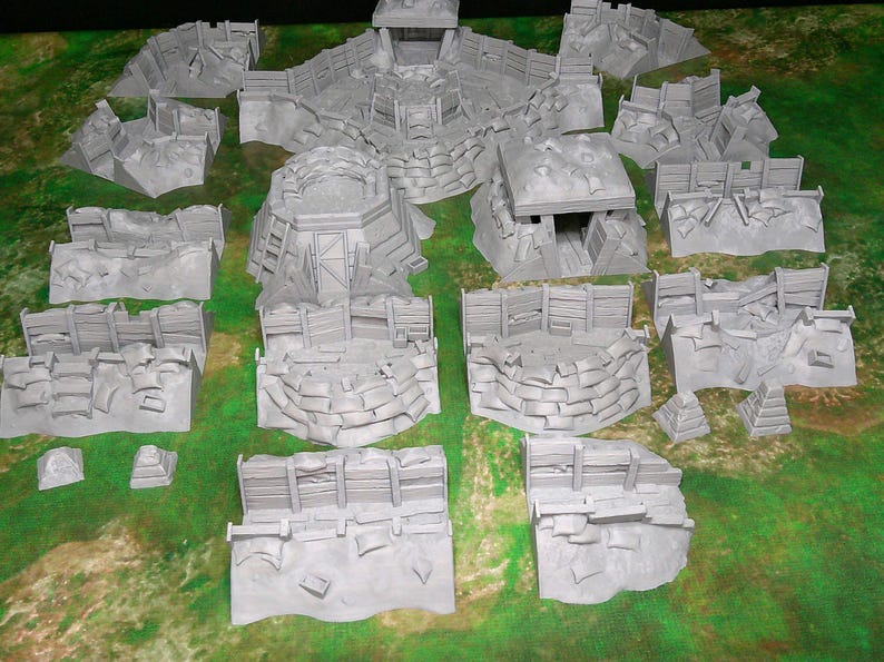 Trench Warfare Full Set | Tabletop Gaming & Diorama Scenery Terrain ...