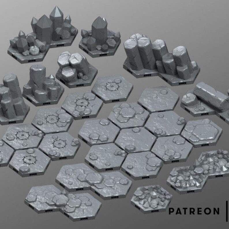 Modular Hexagonal Set | Tabletop Gaming & Diorama Scenery Terrain ...
