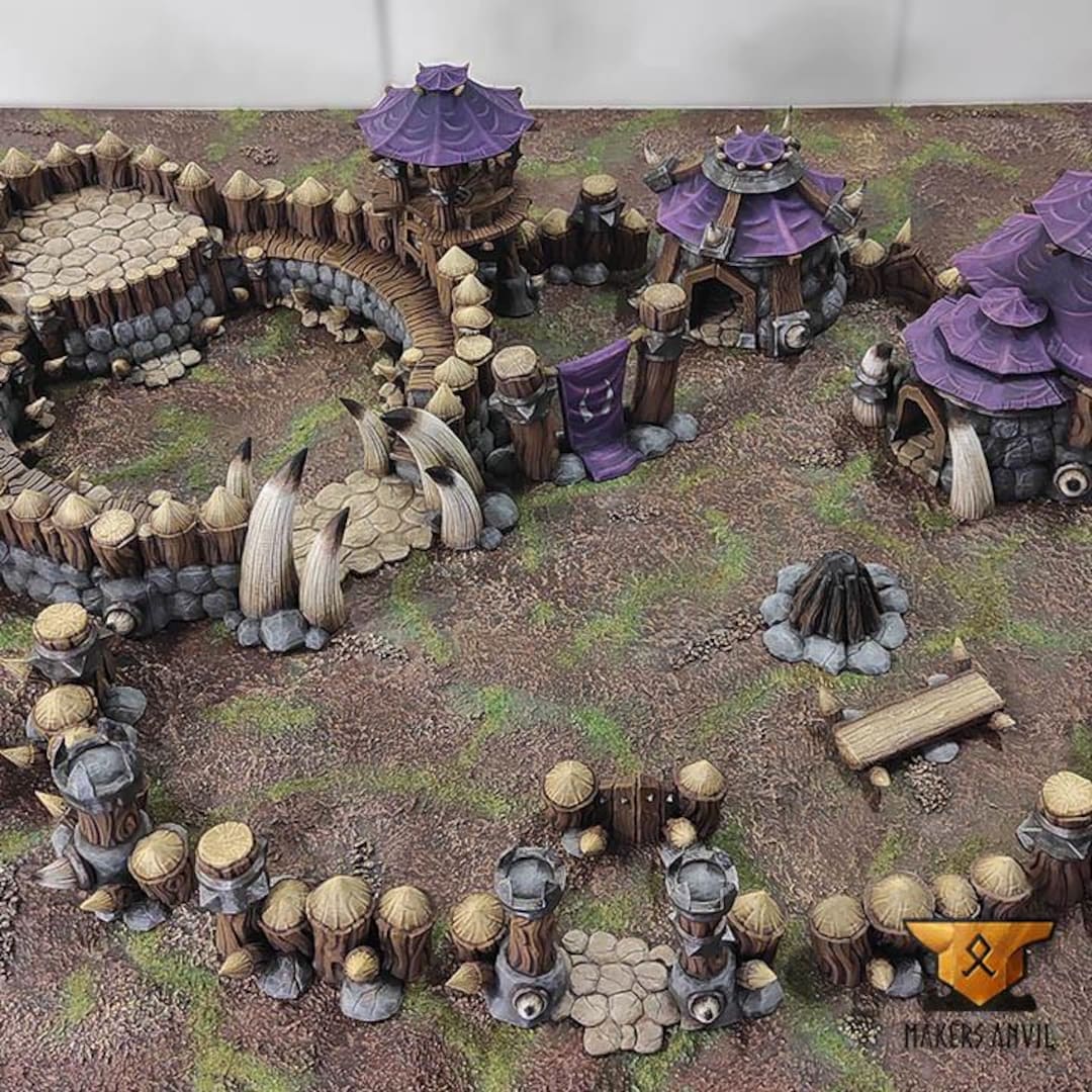 Orc Camp | Full Set | Tabletop Gaming & Diorama Scenery Terrain | 28mm ...