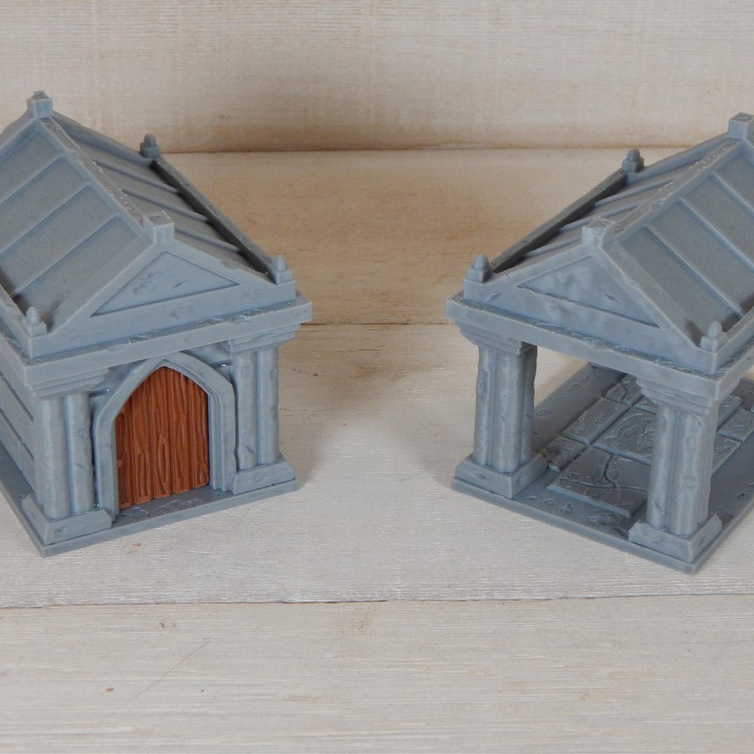 Mausoleum Sets 1 and 2 Tabletop Gaming & Diorama 3D Printed Free ...