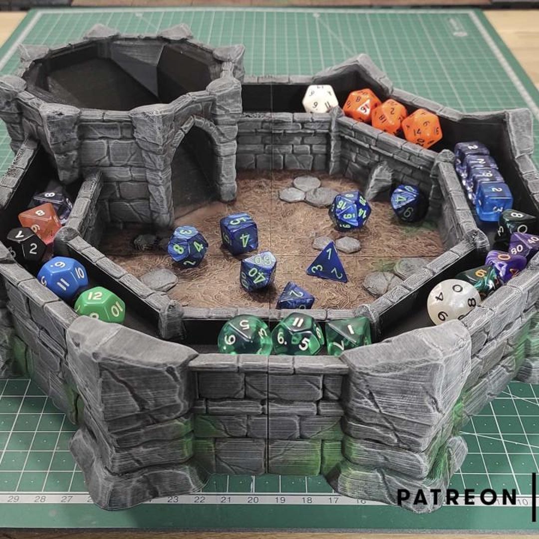 Dice Tower and Tray Set | Tabletop Gaming & Diorama Scenery Terrain ...