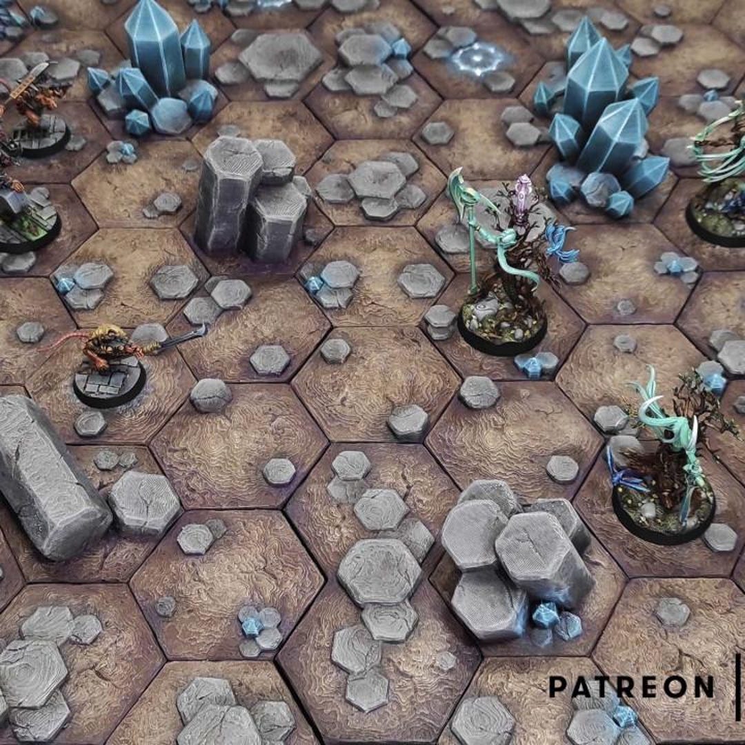 Modular Hexagonal Set | Tabletop Gaming & Diorama Scenery Terrain ...