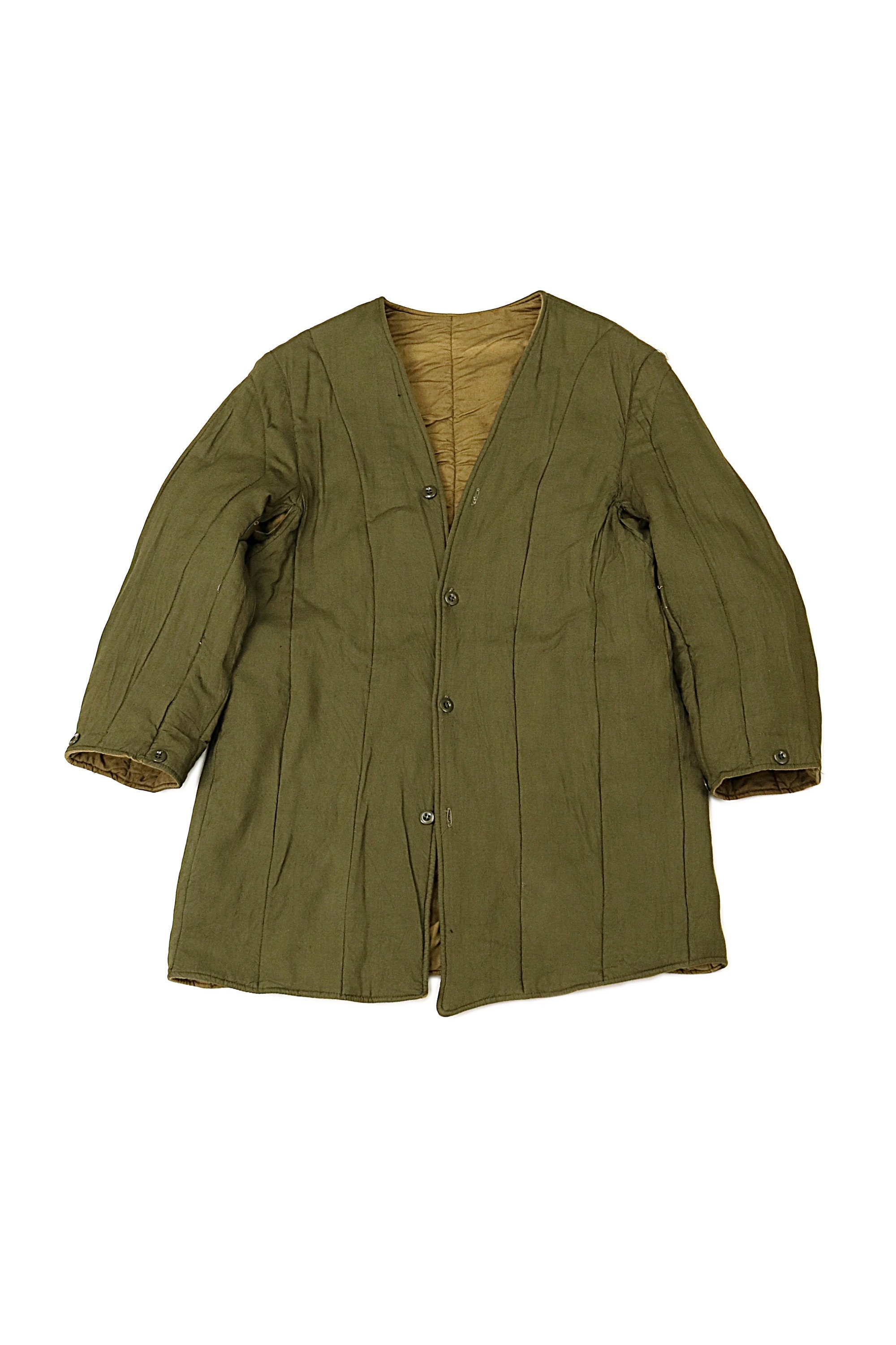 Czech Military Vintage Coat/lining/brown Khaki - Etsy