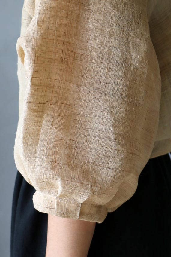 SASAKI-CHIHO/Chinese vintage hemp wrap top/minority t… - Gem