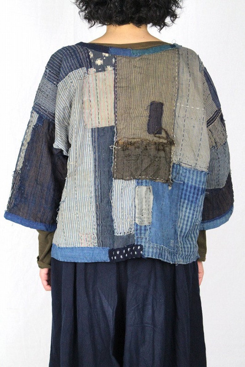 Japanese boro cotton patchwork | Etsy