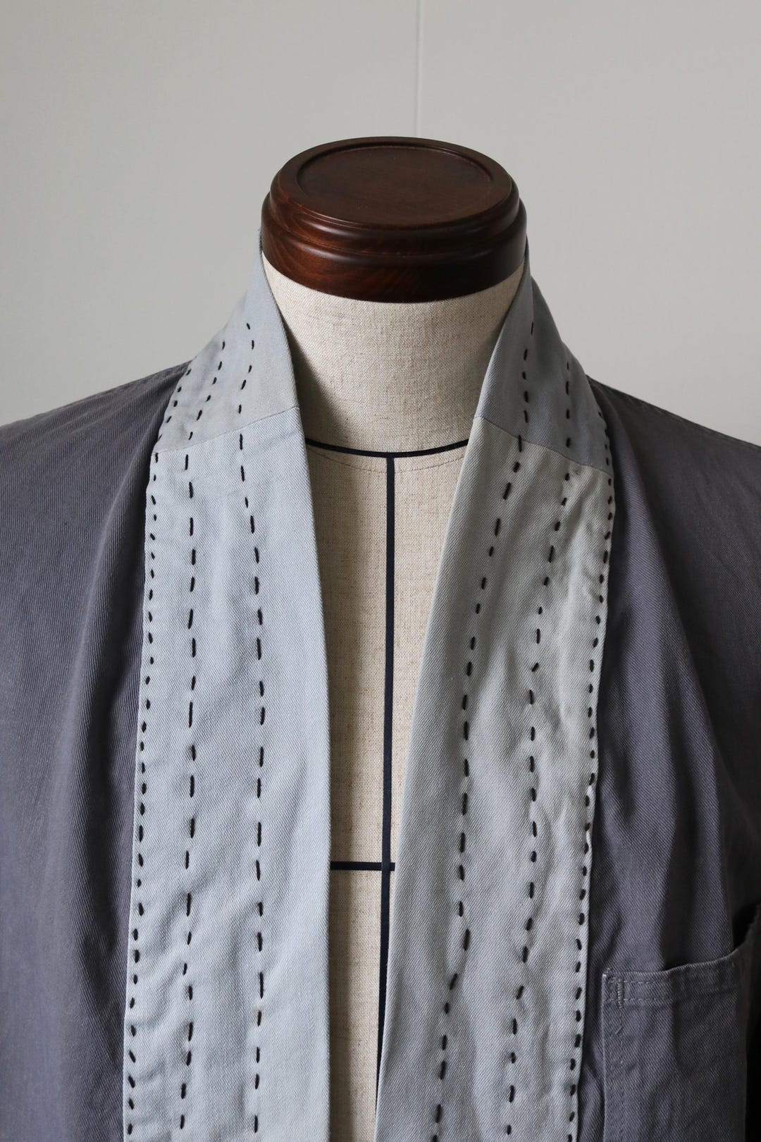 German Vintage Work Coat With Hanten-style Collar/germany/cotton ...