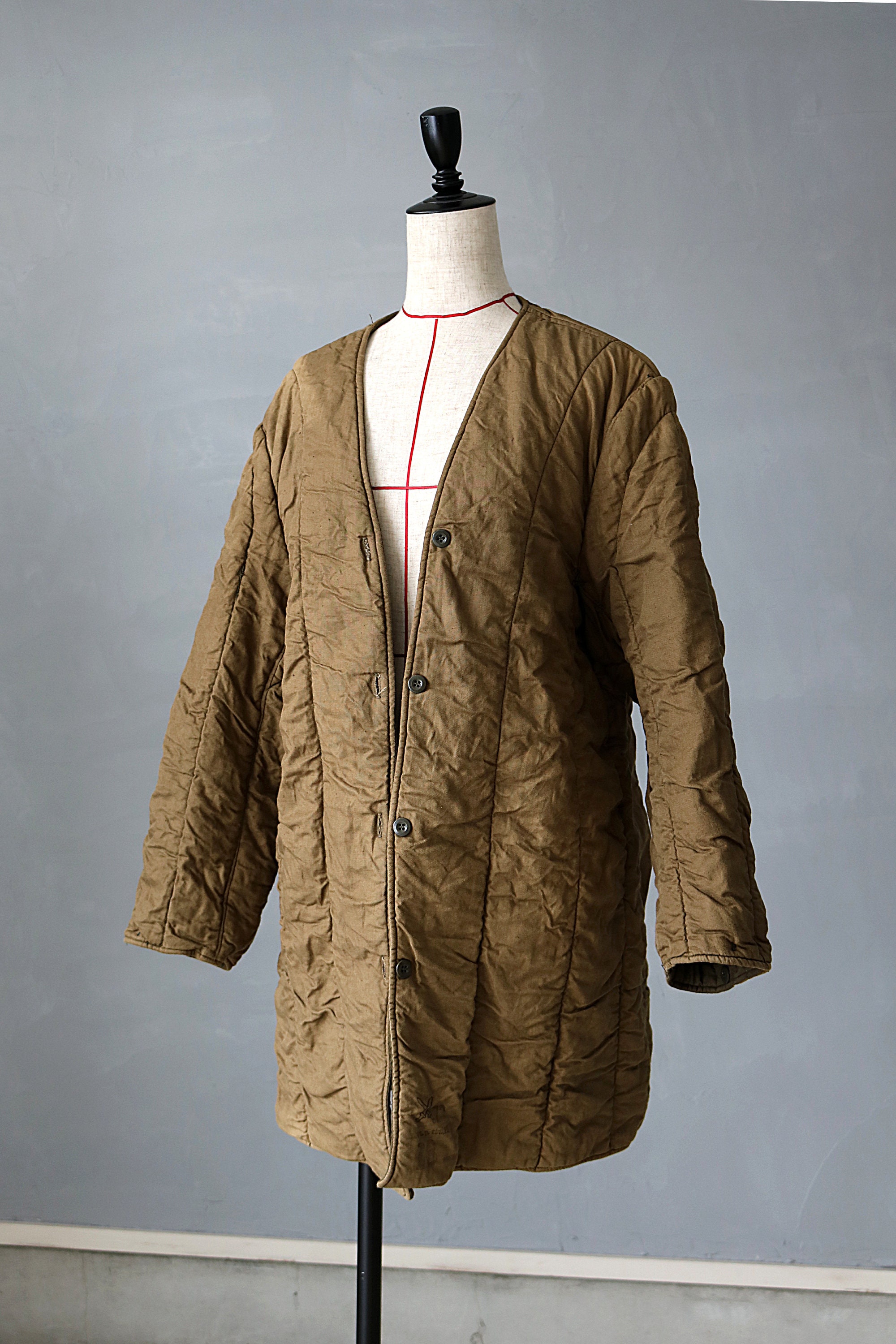 Czech military vintage coat/lining/brown khaki | Etsy