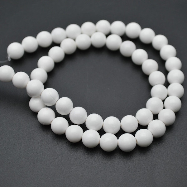 White Agate Beads - Etsy