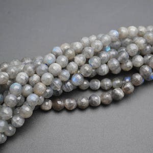 1strand Good Quality 4mm12mm Faceted Labradorite Stone Round - Etsy