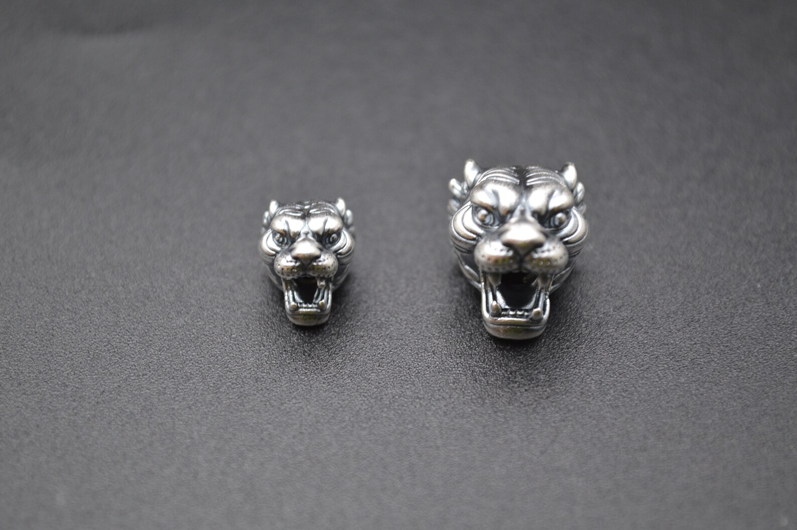 5pc Antique S999 Silver Tiger Head 925 Silver Loose Beads Fit | Etsy