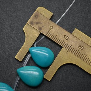 10x15mm Stablized Natural Turquoise Flat Drop Stone Loose Beads - Etsy