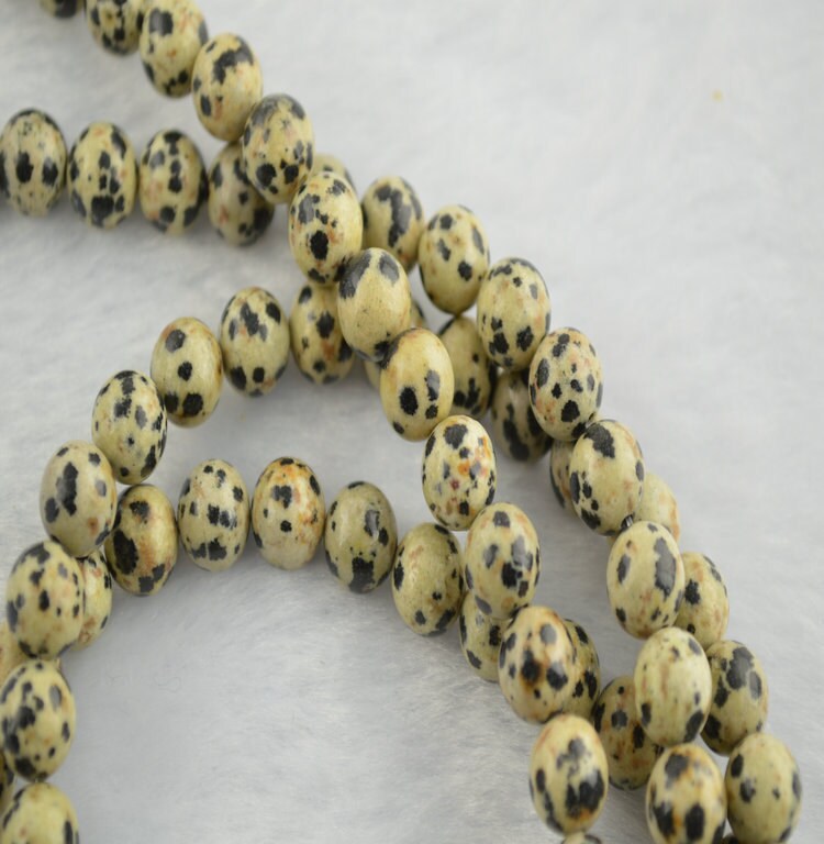 1 Strand Smooth Dalmatian Jasper Round Loose Beads 4mm12mm | Etsy