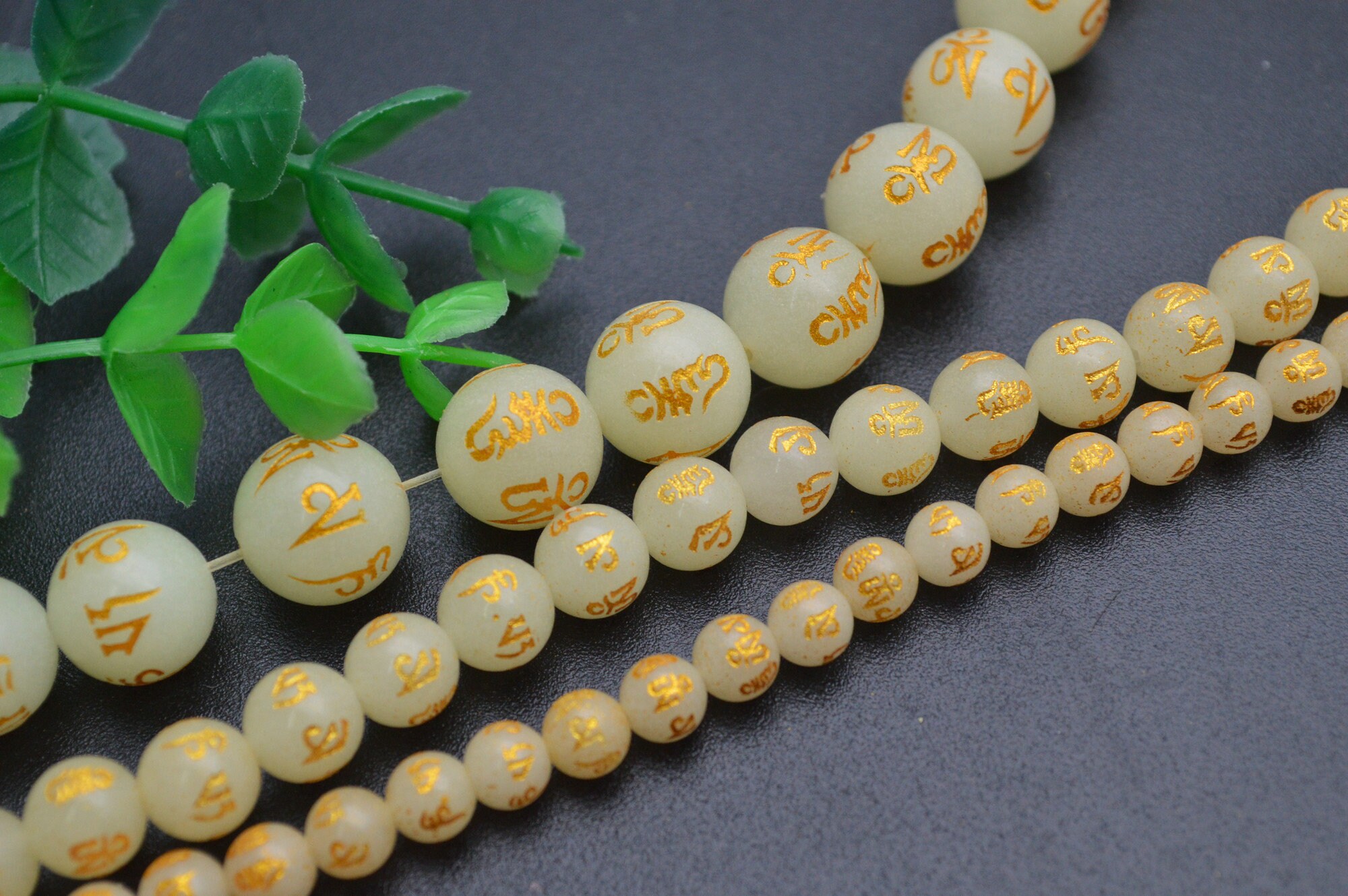 6mm 8mm 10mm 12mm Carved Buddhist Om Mani Padme Hum Words - Etsy