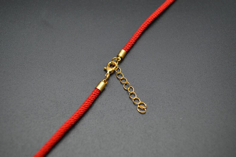 10pc Popular Red and Black Color Thread Cord Chains Lobster | Etsy