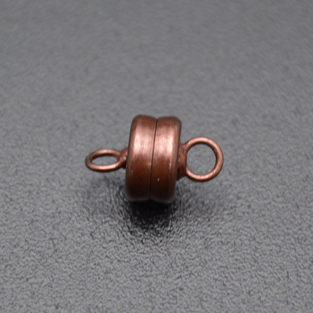 50pc Various Color 7mm Barrel Shape Magnetic Necklace Clasps | Etsy