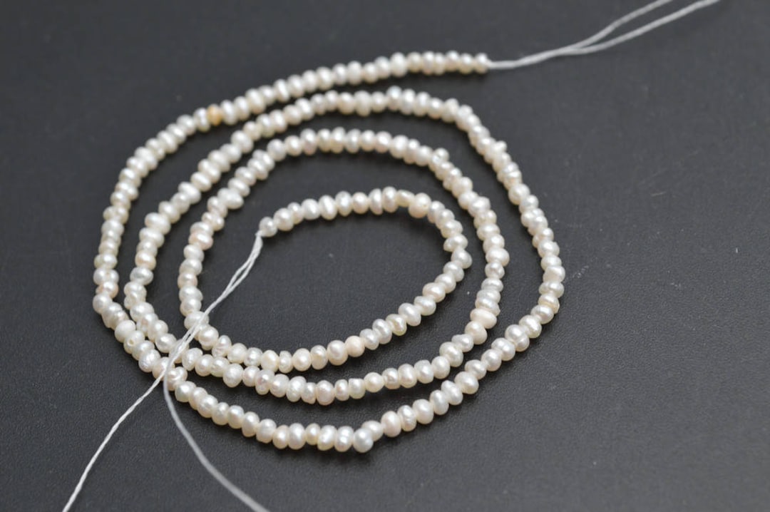 1strand 2.5~3.5mm Natural Fresh Water Pearl Seed Oval Loose Beads - Etsy