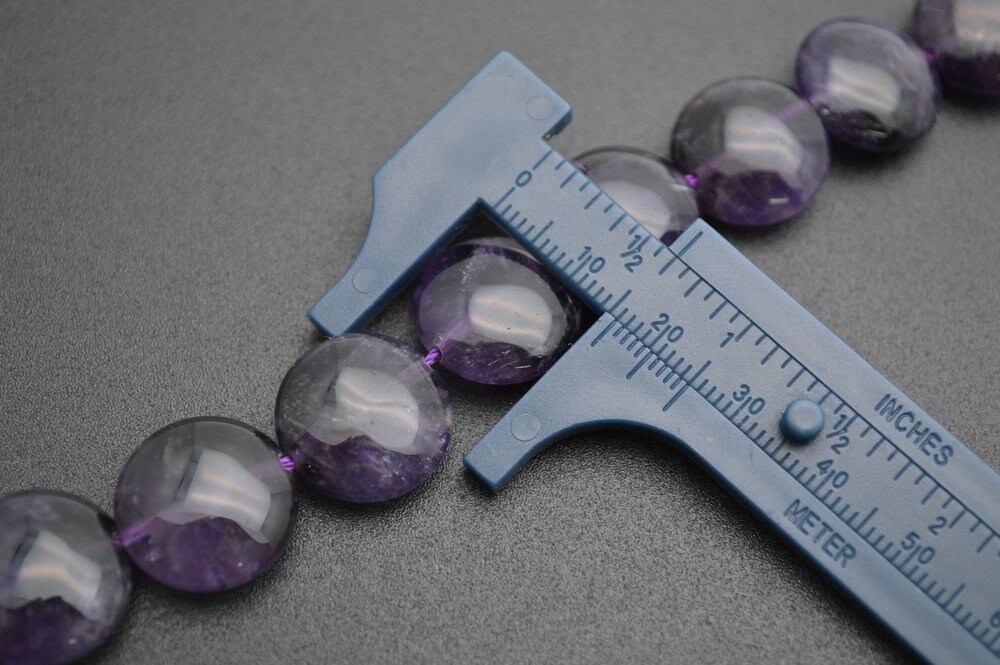 16mm Smooth High Quality Natural Amethyst Stone Coin Flat | Etsy