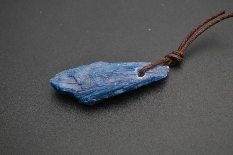 Natural Blue Kyanite Rough Stone Nugget Pendant - Etsy