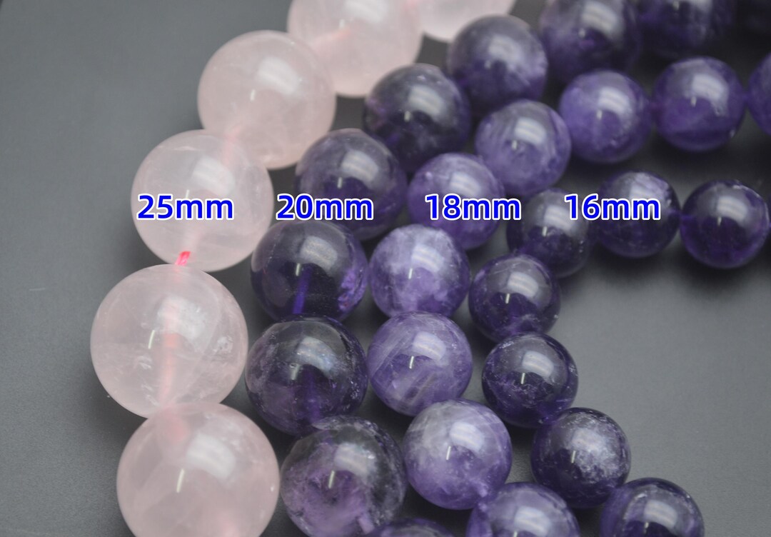 Rare Big Size 20mm 25mm Natural Rose Quartz Round Loose Beads High ...