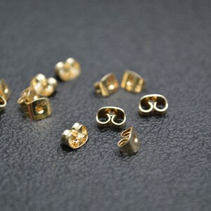 High Quality Anti-rust Gold Plating Metal Brass Earring Back Earplugs ...