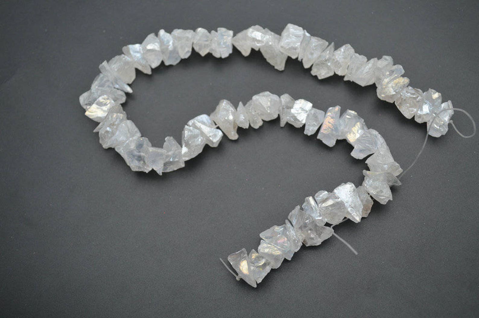 1 Strand Titanium Electroplating Natural Crystal Freeform - Etsy