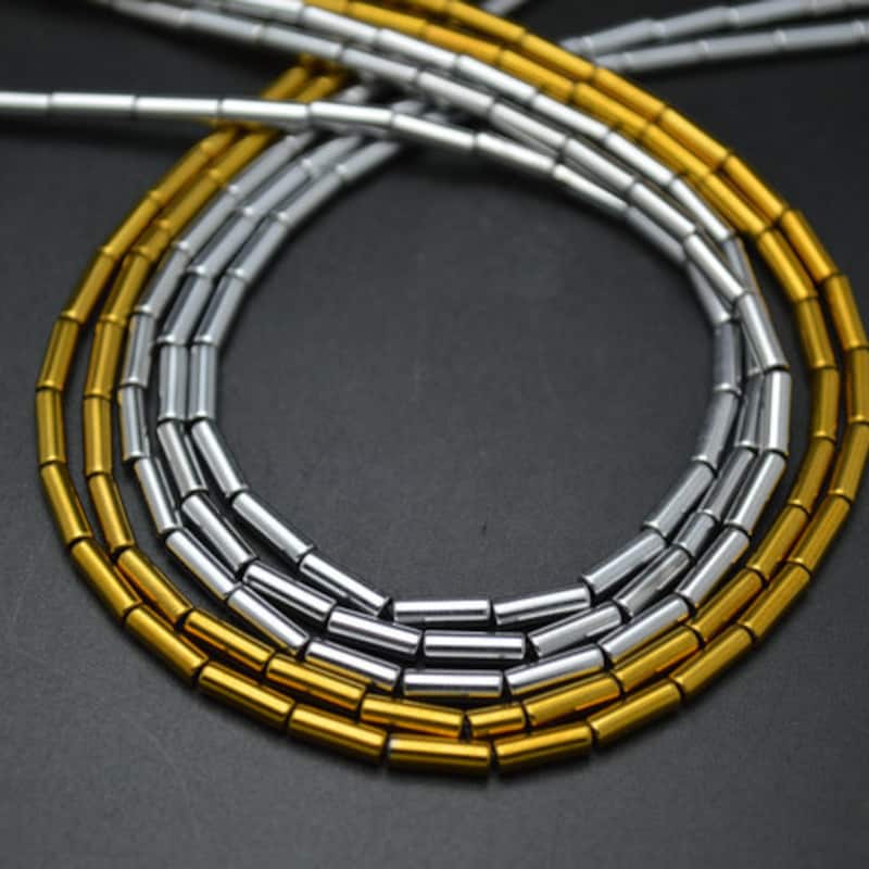 Hematite Tube Beads - Etsy