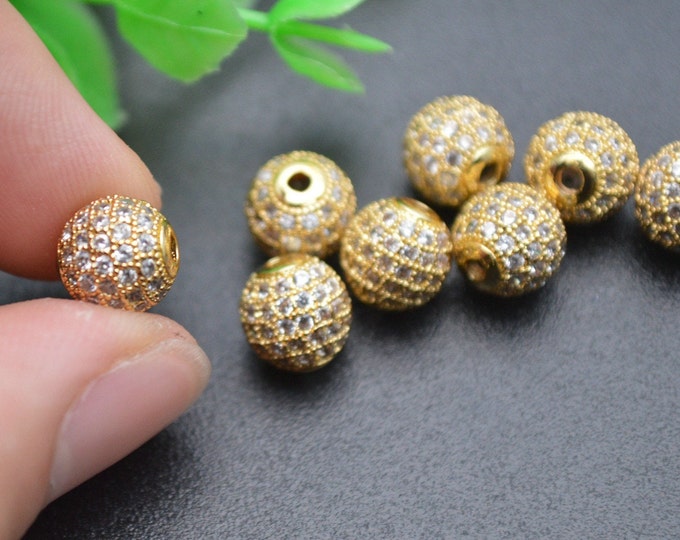 3pc Multi Holes Big Double Square Shape Paved CZ Beads - Etsy