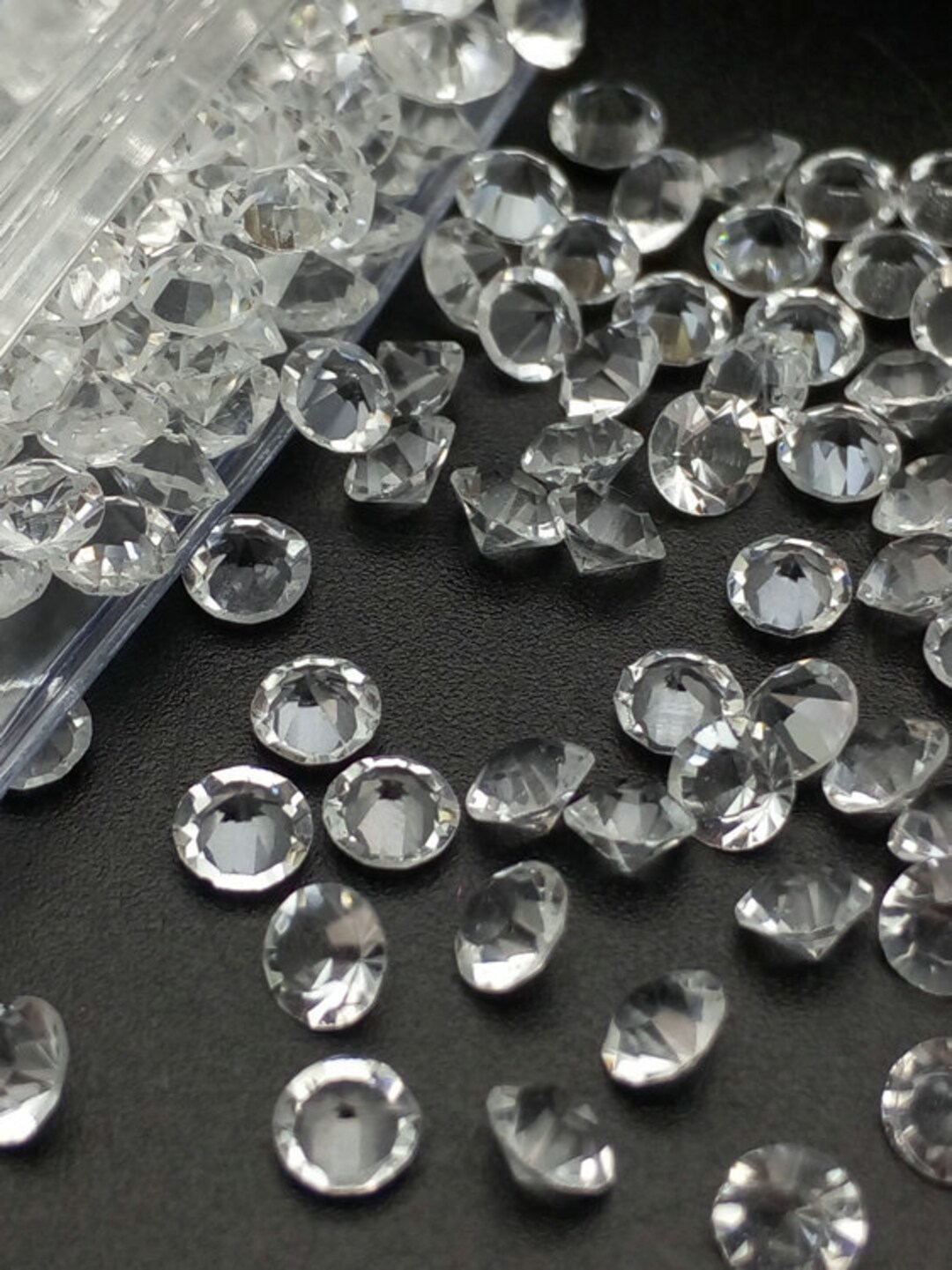 1440pc 3mm 4mm Clear Glass Crystal Diamond Loose Beads DIY Jewelry ...