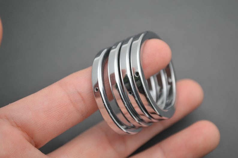 10pc Silver Color Plating Big Size 38mm Hematite Round Circle | Etsy