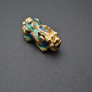 5pc Color Changeable Cloisonne Metal Pixiu Money Bracelet Charms - Etsy