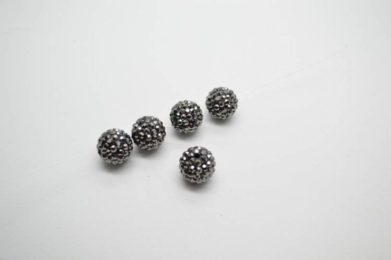 50pc Hematite Black Color Clay Round Spacer Loose Beads 6mm 8mm 10mm - Etsy