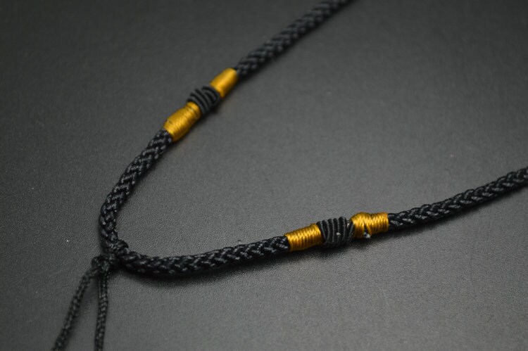 10pc Length Adjustable Black Cord Thread Necklace Chains Used - Etsy