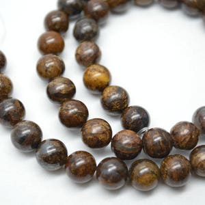 4mm~14mm Smooth Natural Antique Bronzite Stone Round Loose Beads DIY Jewelry Accessories - Etsy