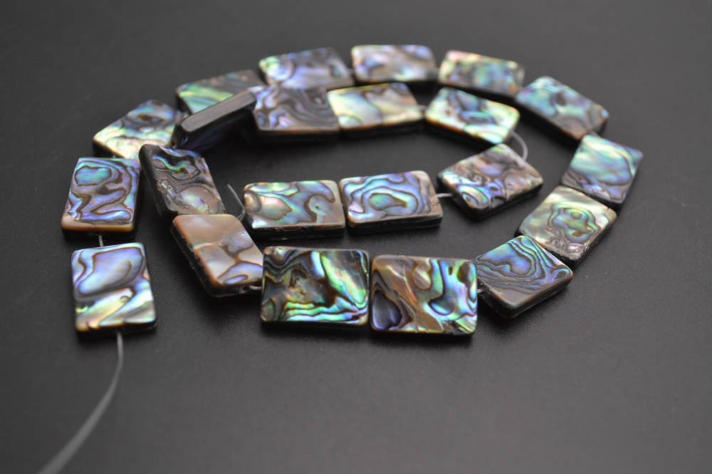 Natural Abalone Shell Rectangle Loose Beads 8x10mm 8x12mm - Etsy