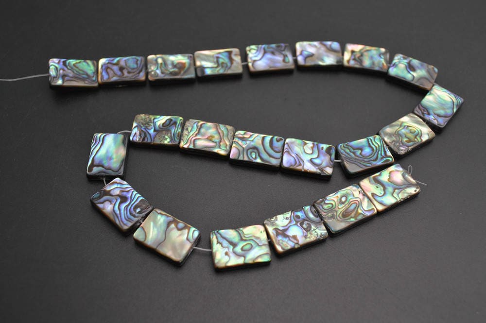 Natural Abalone Shell Rectangle Loose Beads 8x10mm 8x12mm - Etsy
